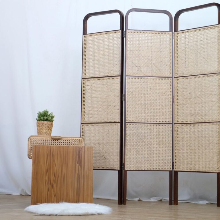 Jual Sketsel kayu jati rotan modern retro minimalis lipat BHF-229 | Brokoku