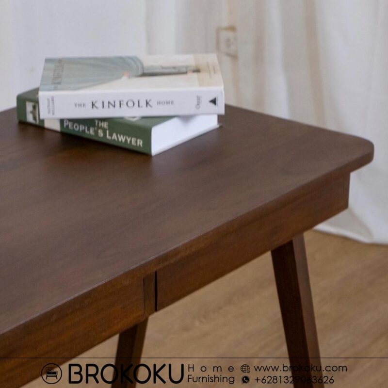 Jual Meja kerja jati minimalis simple retro modern BHF-254 | Brokoku