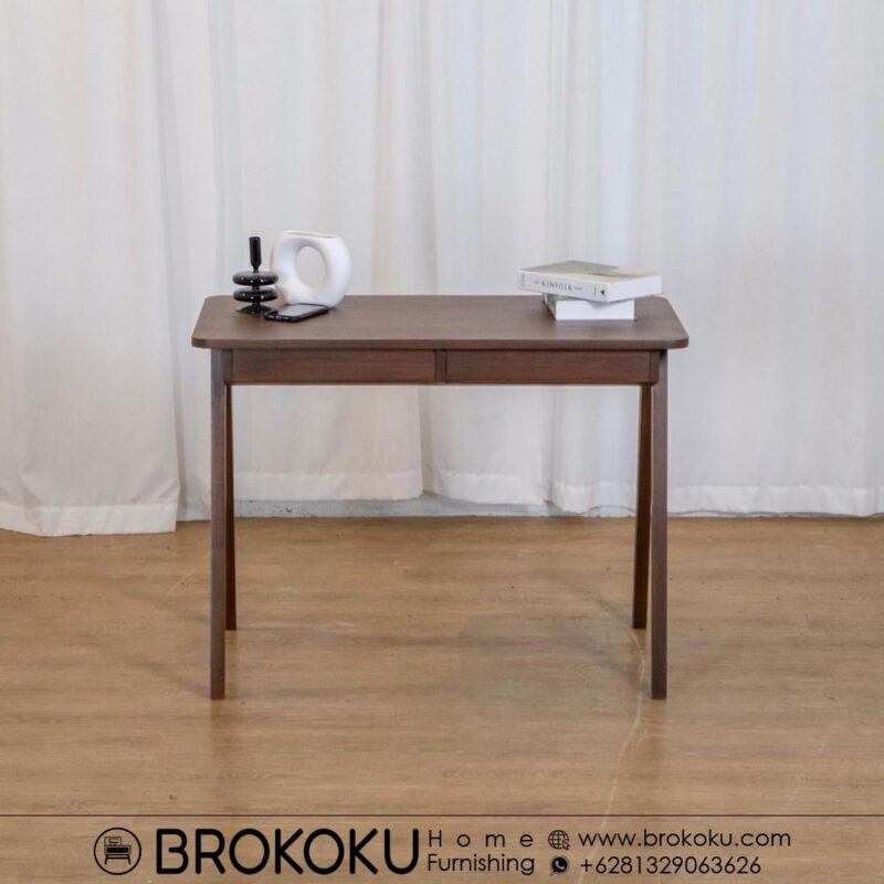 Jual Meja kerja jati minimalis simple retro modern BHF-254 | Brokoku