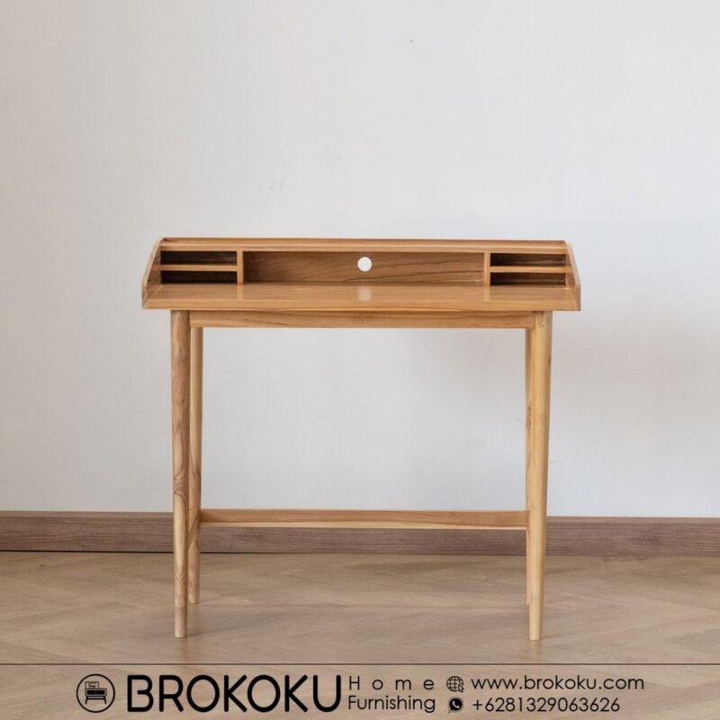 Jual Meja tulis ruang kerja kayu jati retro modern + Storage BHF-252 ...